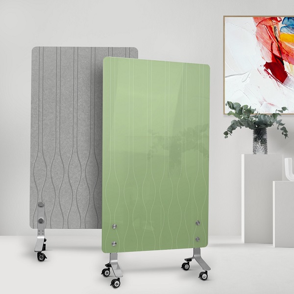 Quiet Glass Mobile Writing Board with Sound Absorbing Acoustics ...