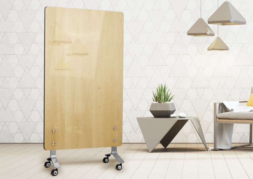 Quiet Glass Mobile Writing Board with Sound Absorbing Acoustics ...