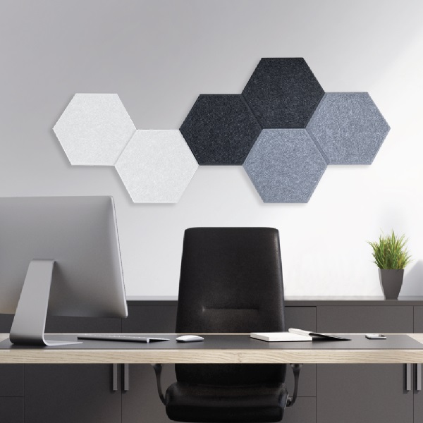 SANA Hexagon Acoustic Pinboard Tiles | Boards Direct | FREE Delivery