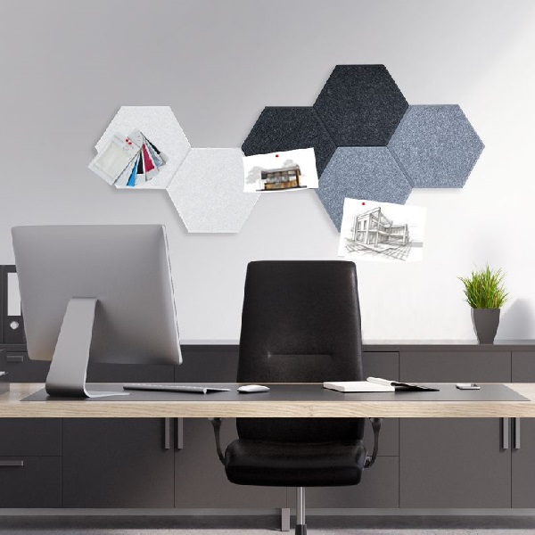 SANA Hexagon Acoustic Pinboard Tiles | Boards Direct | FREE Delivery
