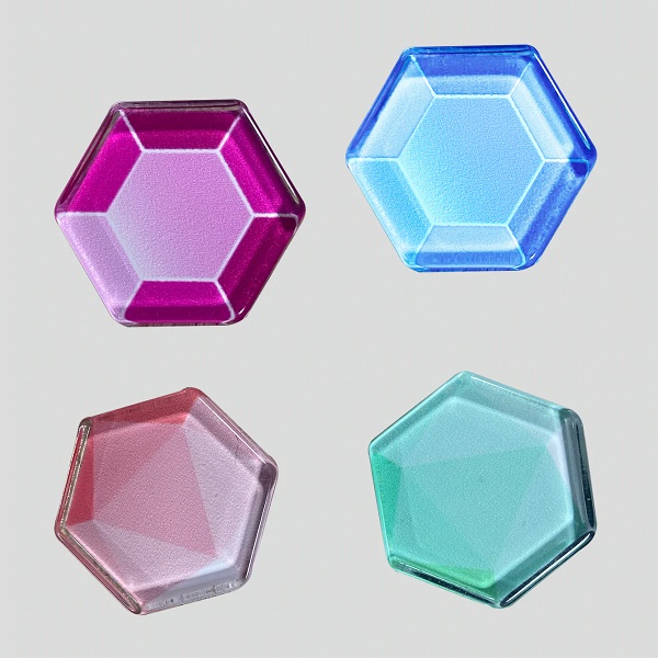 Hex Super Strong Glassboard Magnets | Boards Direct