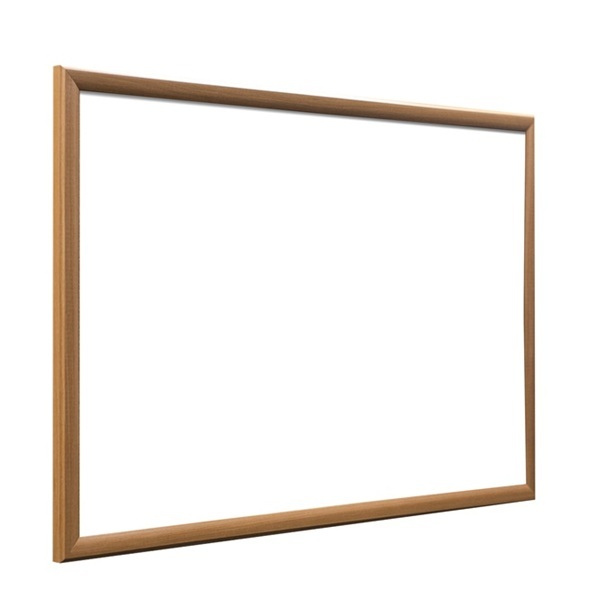 Oak Frame Magnetic Whiteboard 900 x 600mm | Boards Direct