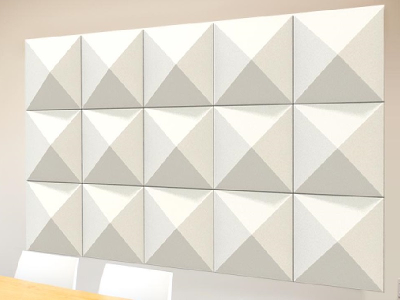 Autex Quietspace 3D Acoustic Wall Tiles Prism | Boards Direct