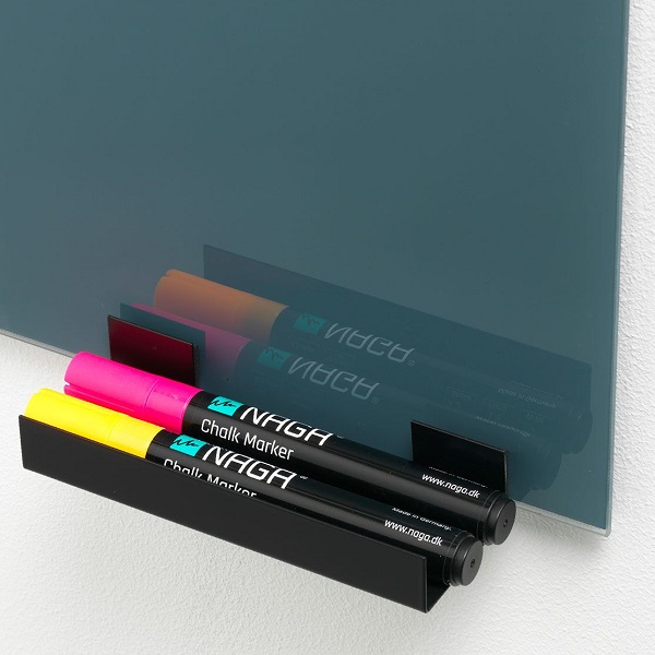 NAGA Glassboard Metal Pen Holder | Boards Direct
