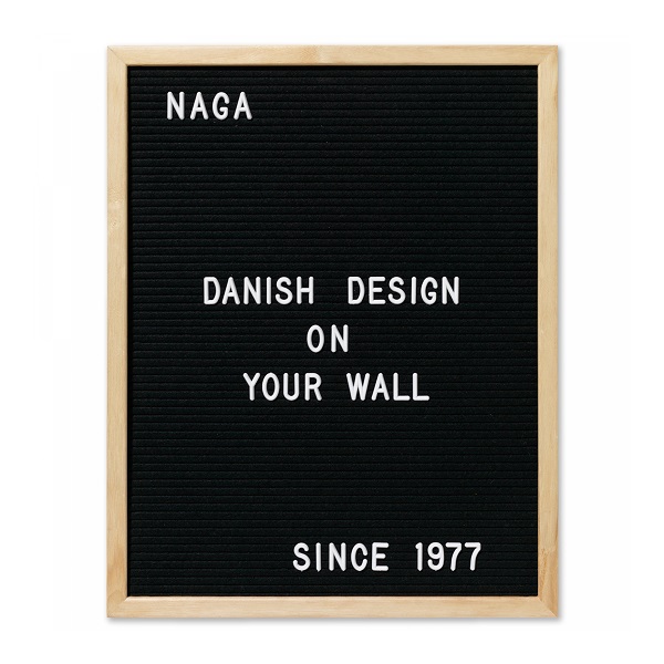 NAGA Felt Letter Board with Pine Frame 400 x 500mm | Boards Direct