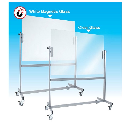 SPACE Mobile Clear Glassboard | Boards Direct | FREE Delivery