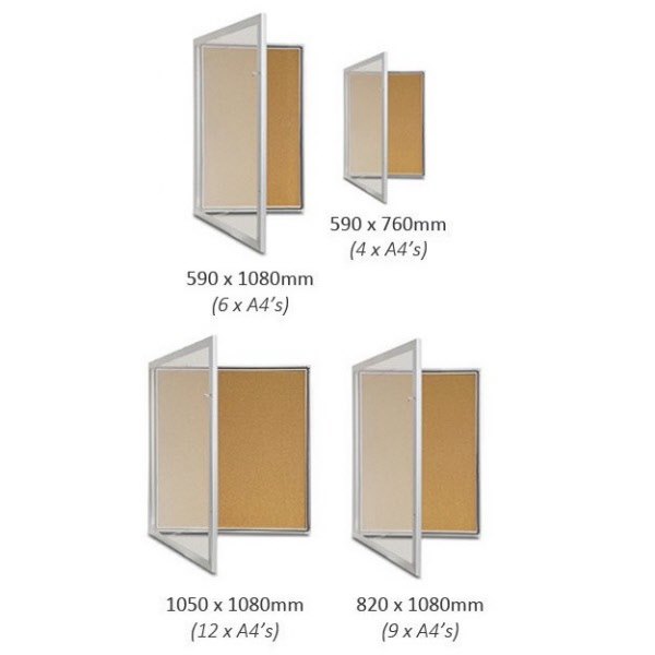 TX Weather Resistant Notice Display Cases