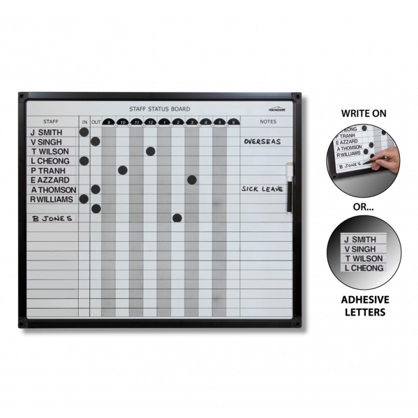 Staff Status Boards | Boards Direct | FREE Delivery