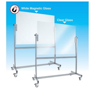 SPACE Mobile Clear Glassboard | Boards Direct | FREE Delivery